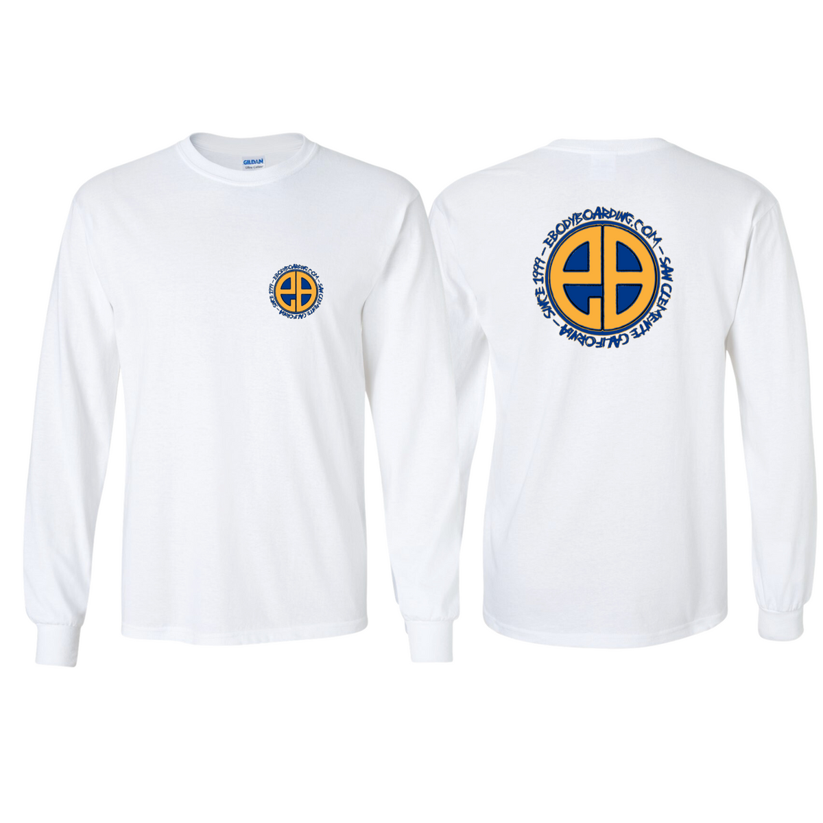 eBodyboarding Edgy Long Sleeve T-shirt- BU/OR – eBodyboarding.com